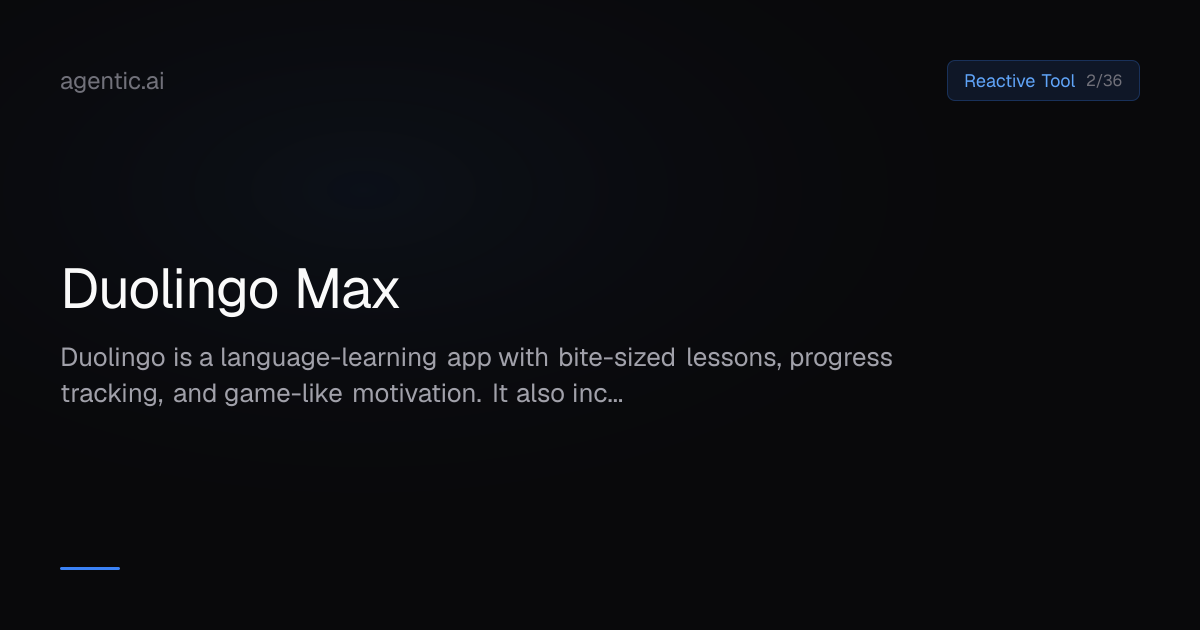 Duolingo Max - Agentic AI Directory | Agentic.ai